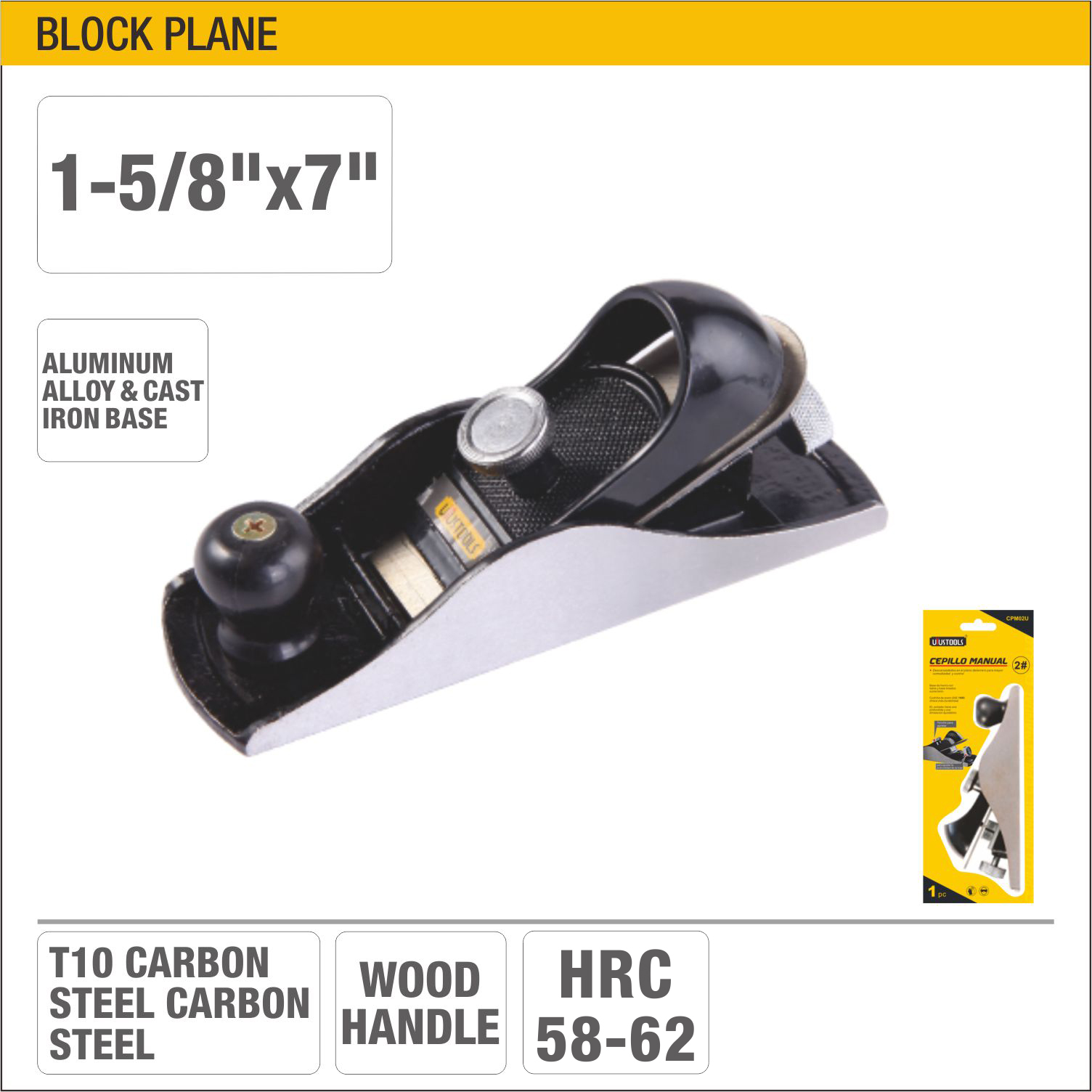 UYUSTOOLS BLOCK PLANE - Tychegulf