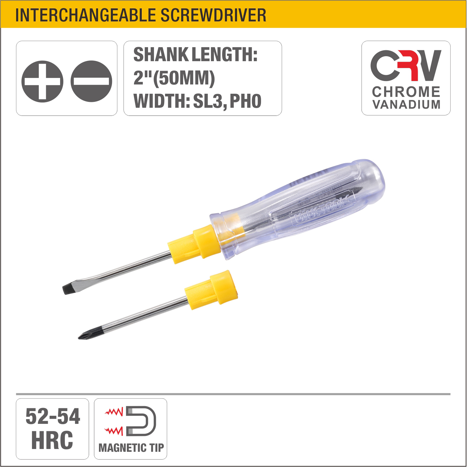 UYUSTOOLS INTERCHANGEABLE SCREWDRIVER - Tychegulf