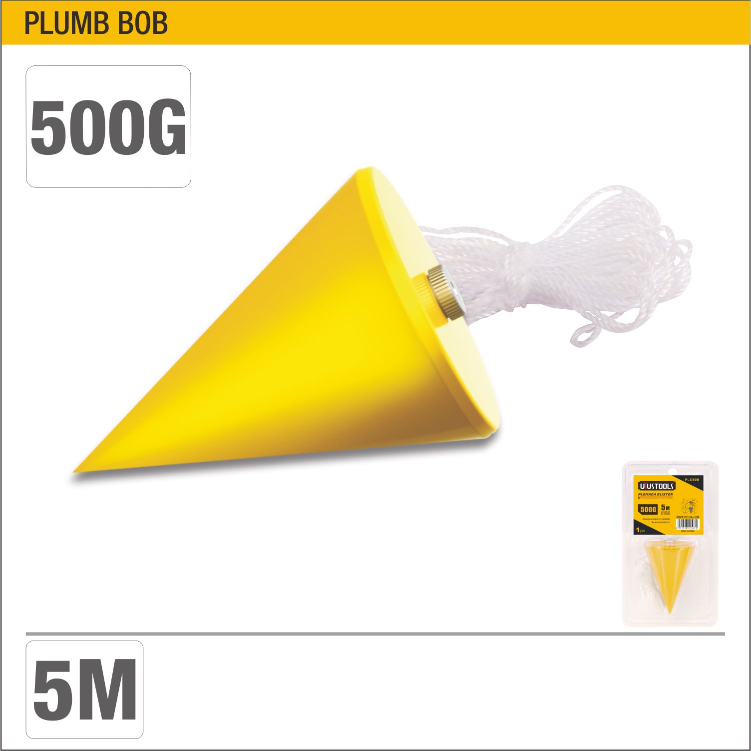 UYUSTOOLS PLUMB BOB - Tychegulf
