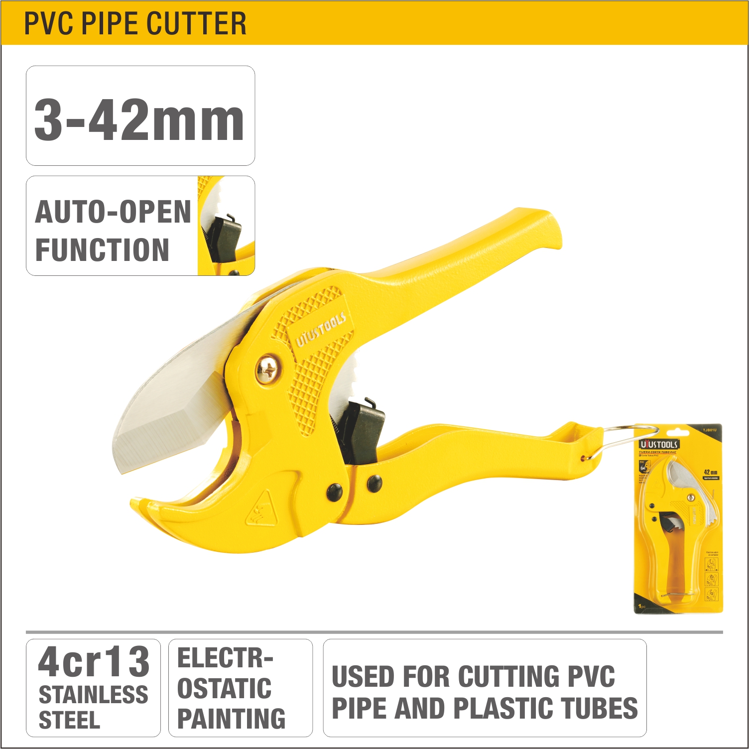 UYUSTOOLS PVC PIPE CUTTER - Tychegulf