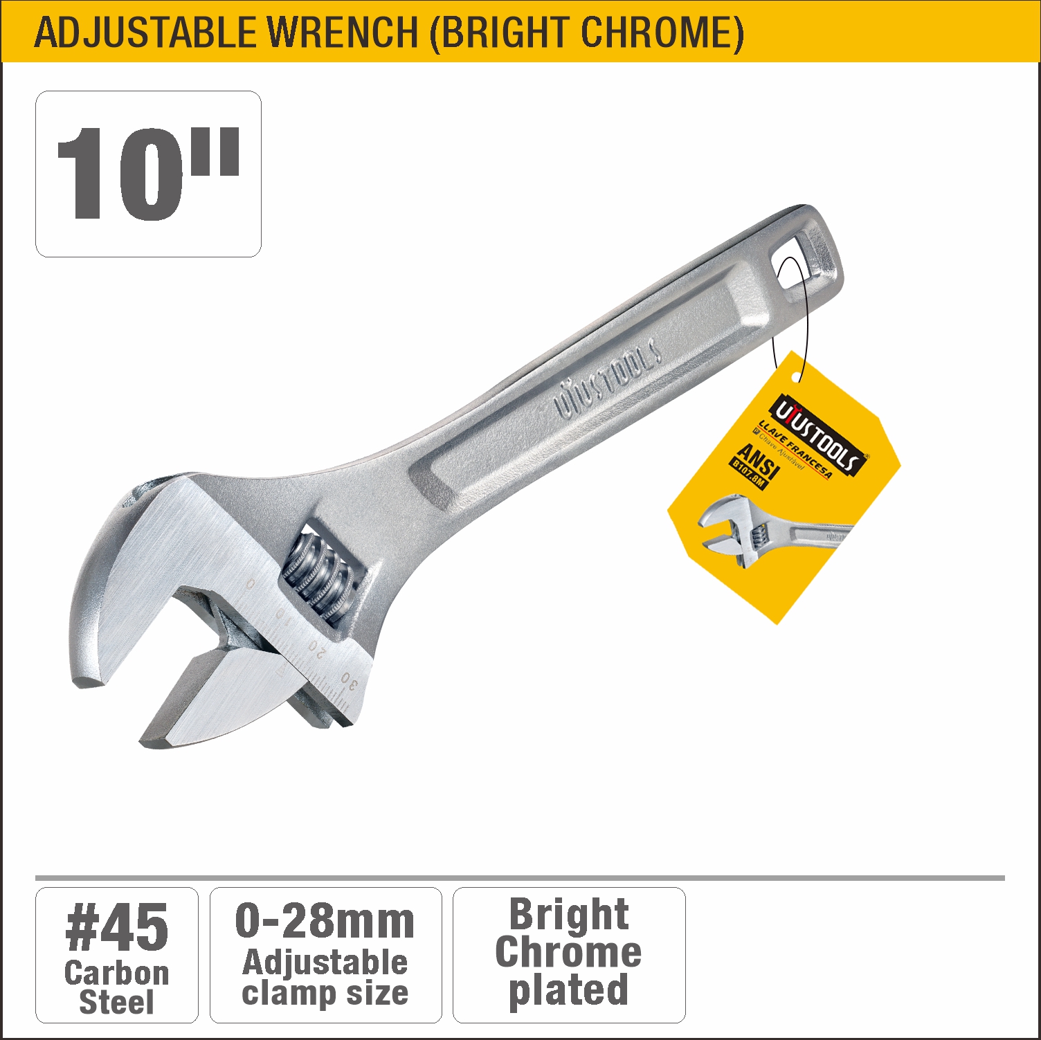 UYUSTOOLS ADJUSTABLE WRENCH - Tychegulf